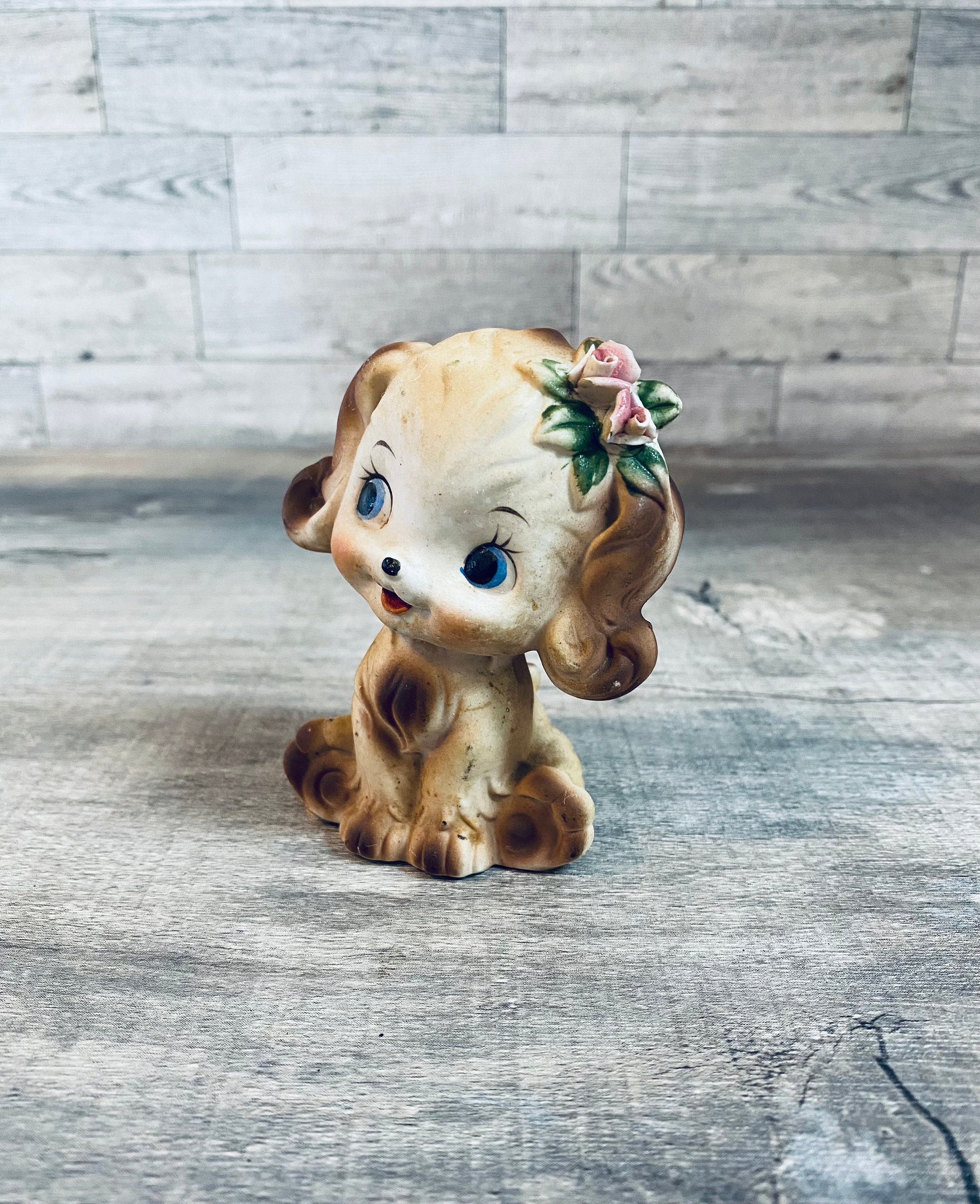 Vintage Anthropomorphic Porcelain Bisque Puppy Dog Poodle - Etsy