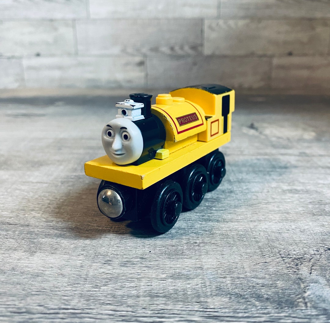 Vintage Thomas and Friends Wooden Railway Proteus Train Engine - Etsy