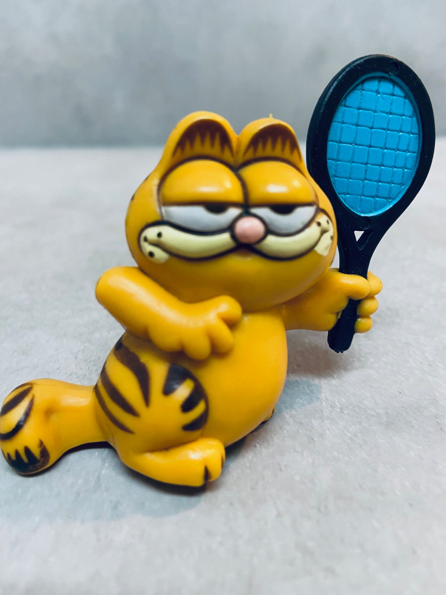1980s Vintage Garfield Figurine Playing Tennis | Etsy
