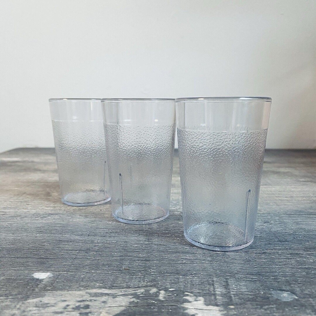 3 Sysco Clear Tumblers Cups Glasses Small 4 Oz. Stackable Restaurant - Etsy