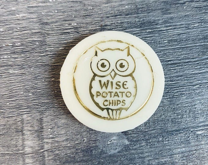 Vintage Wise Potato Chips Owl Advertising Plastic Bottle Cap - Etsy