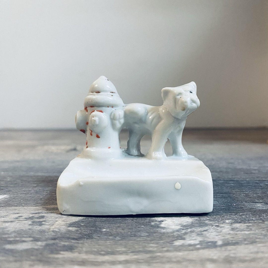 Bulldog Fire Hydrant Ashtray Figurine Vintage Made in Japan 3 - Etsy