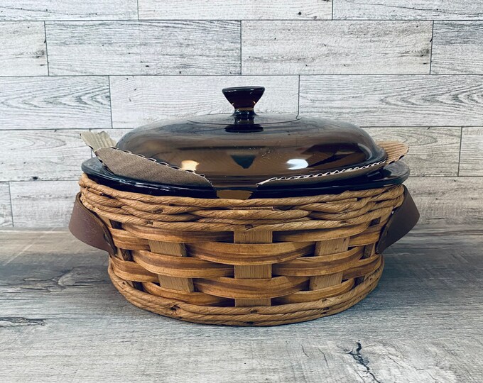 Vintage Amber Brown Round Vision Pyrex Casserole Baking Dish - Etsy