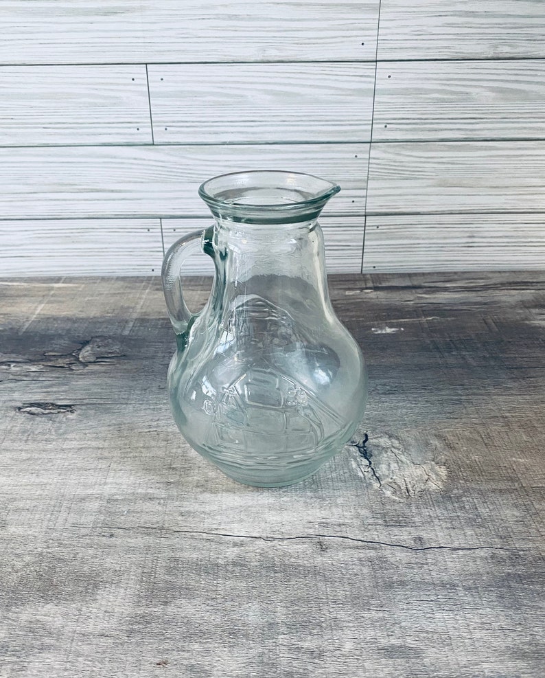 Vintage Clipper Ocean Sea Ship Sail Boat Clear Glass Pitcher - Etsy