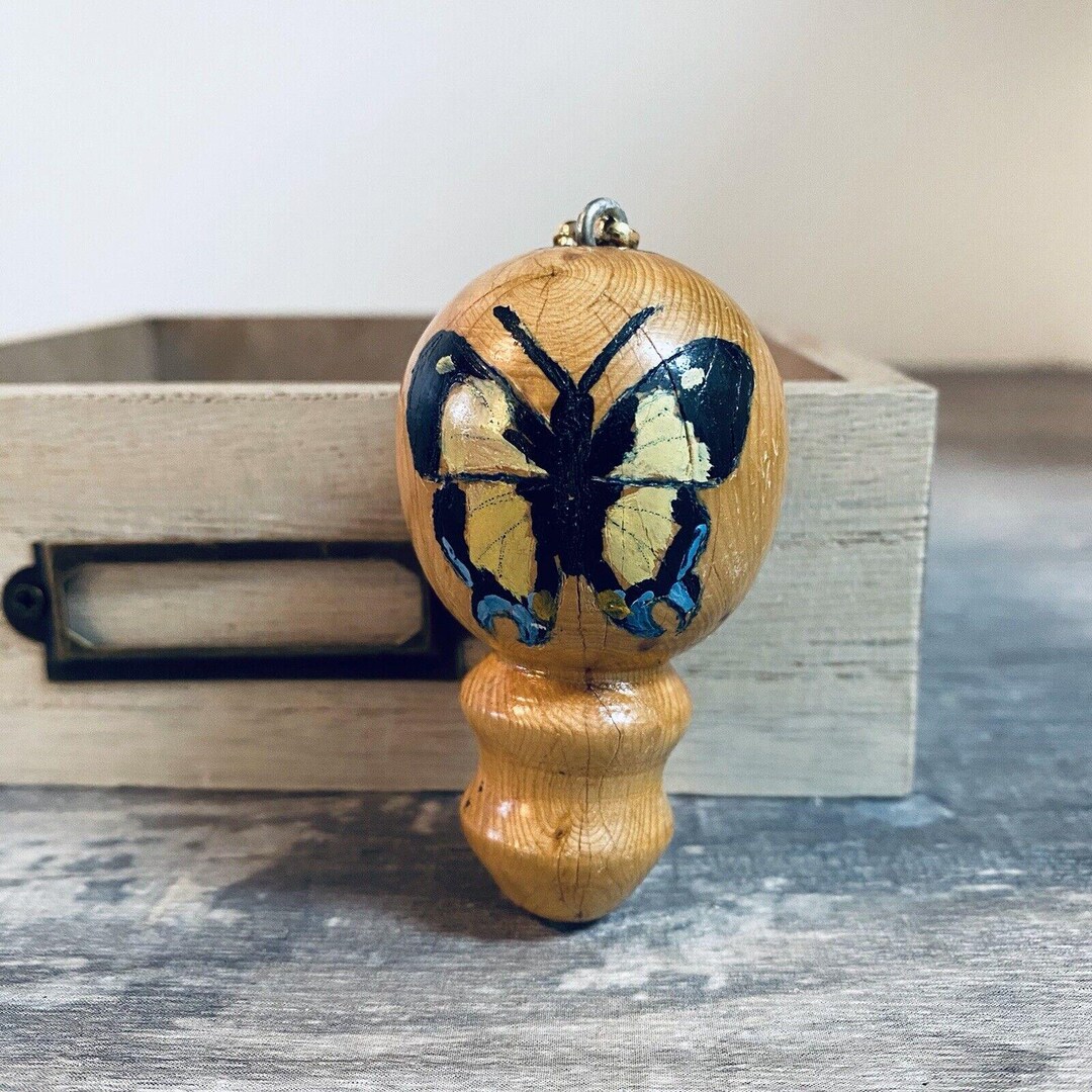Vintage Hemlock Wood Bell Turned Wood Hand Crafted Artisan Christmas ...