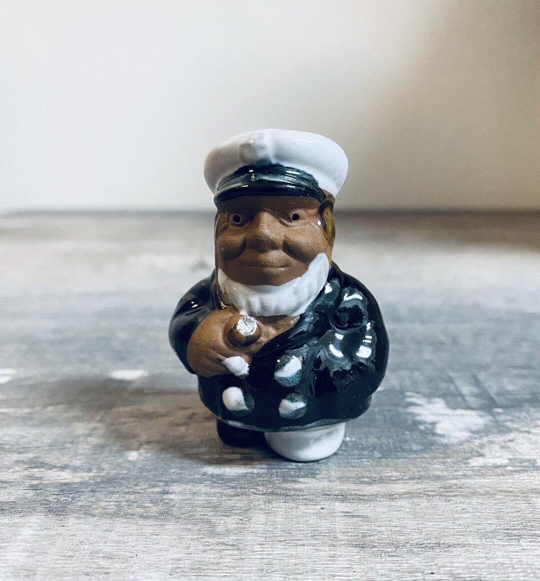 Vintage Ceramic Art Pottery Ships Captain 2-1/2 Seaman Red Clay ...