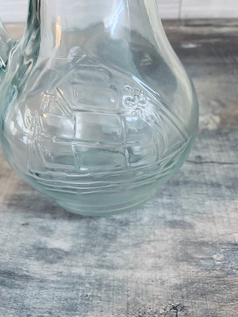Vintage Clipper Ocean Sea Ship Sail Boat Clear Glass Pitcher - Etsy
