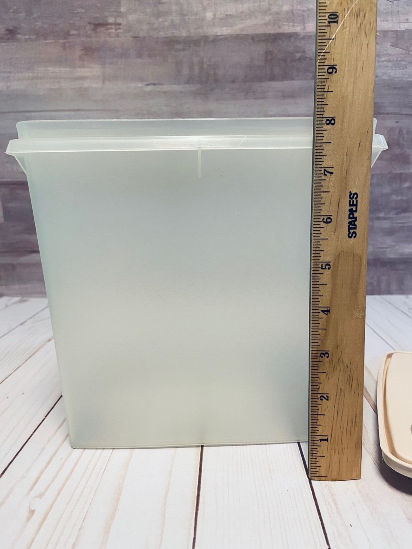 Vintage Sheer Tupperware Cereal Storage Containers With - Etsy