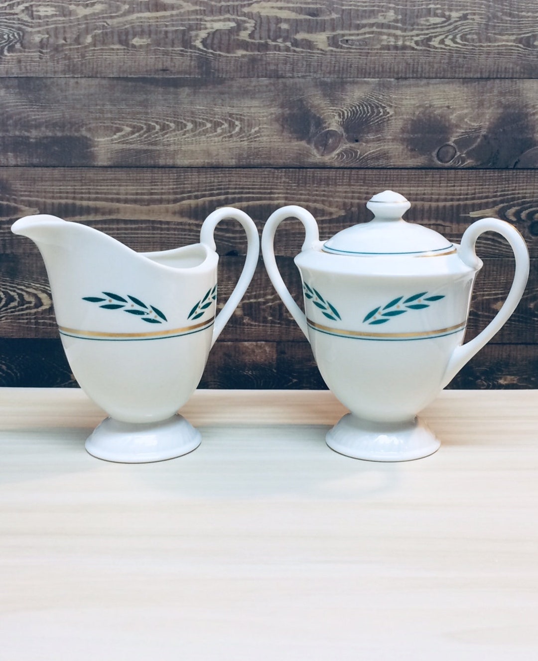Vintage Hanover China Cream and Sugar Bowl Set - Etsy