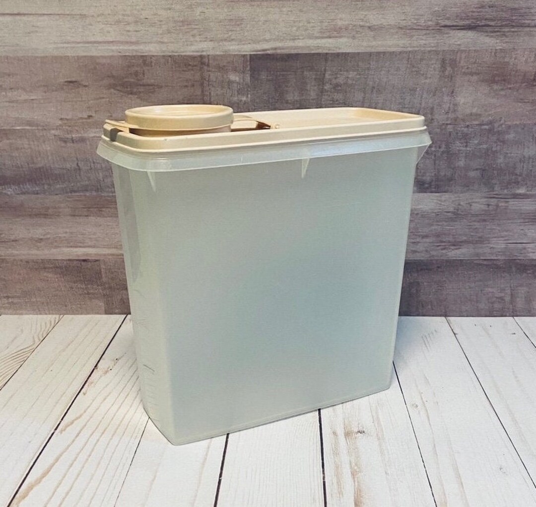 Vintage Sheer Tupperware Cereal Storage Containers With - Etsy