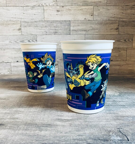 2 Vintage Plastic Hallmark Digimon Drinking Cups - Etsy