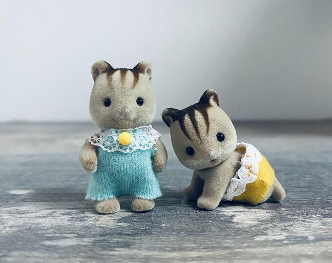 Calico Critters Sylvanian Families Squirrels Babies - Etsy