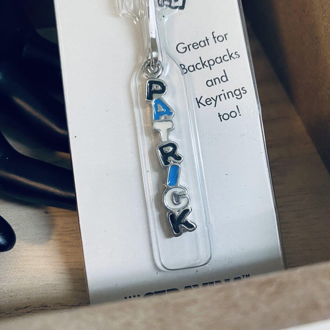 Patrick Personalized Name Zipper Pull by STRAVINA Vintage - Etsy