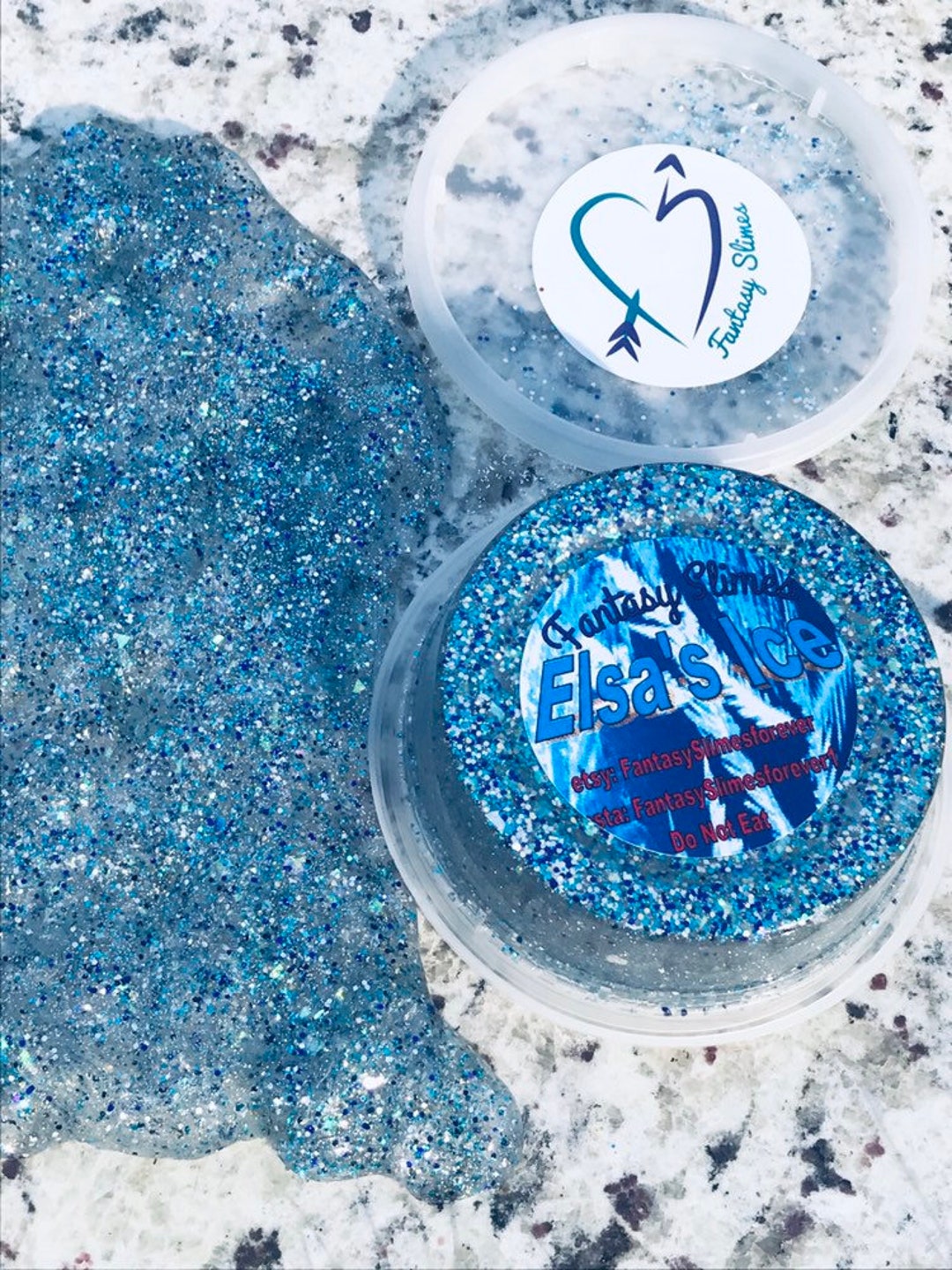 Elsa's Ice Slime Cheap Slime With Extras ASMR Stress Relief ...