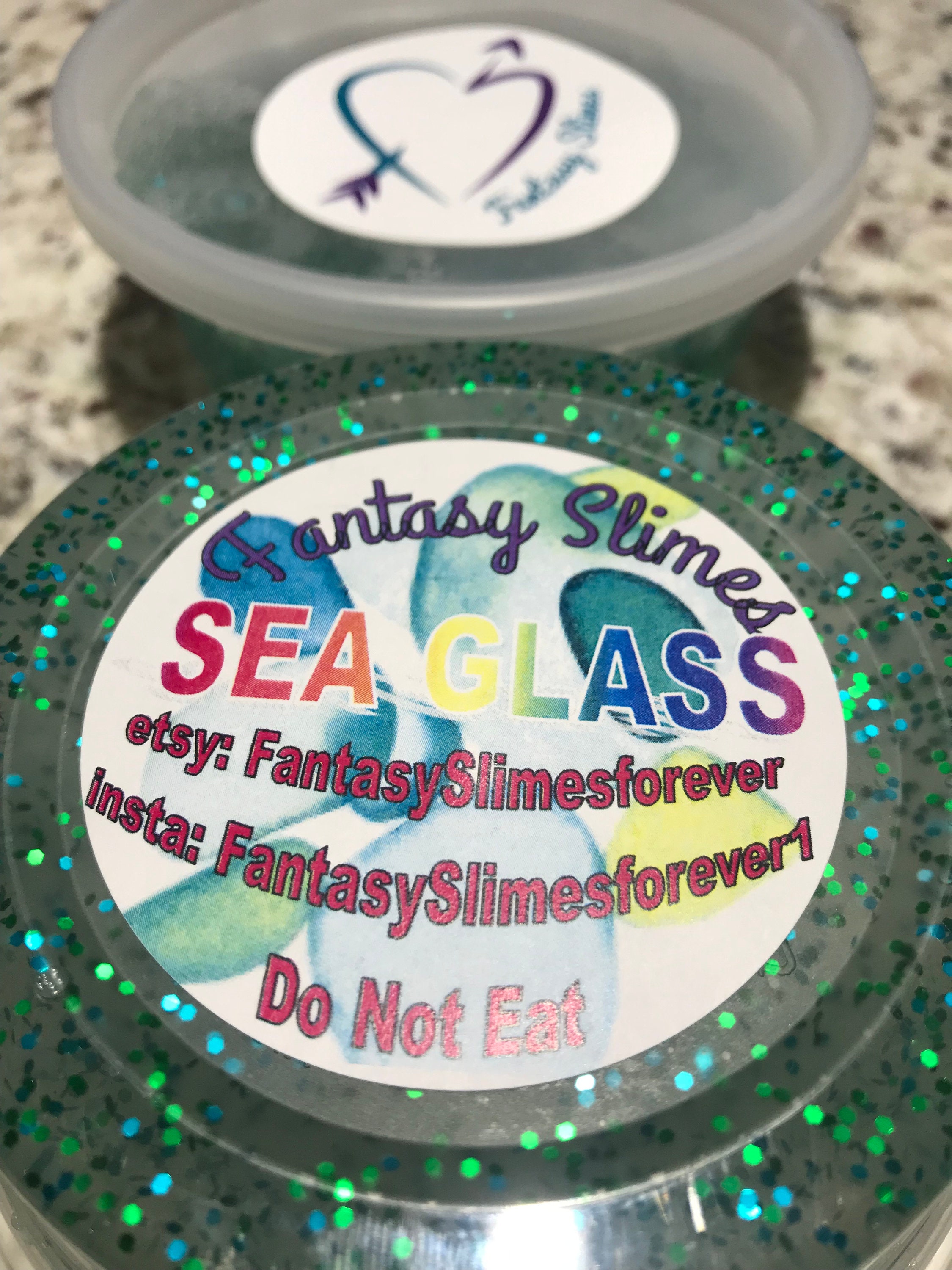 Sea Glass Slime Cheap Slime With Extras ASMR Stress Relief ...