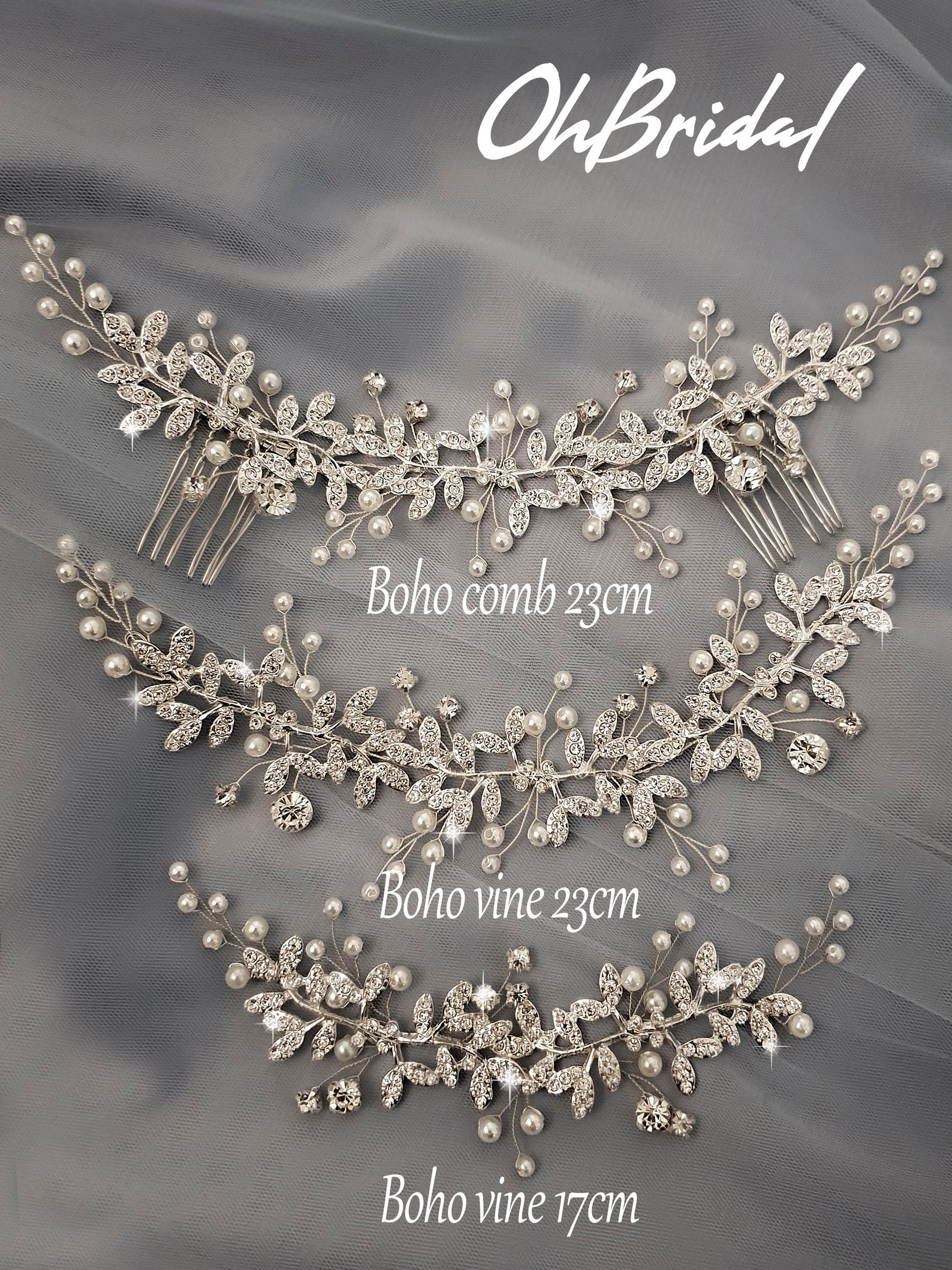 Boho Bridal Back Headpiece Bridal Halo Boho Wedding Pearl | Etsy