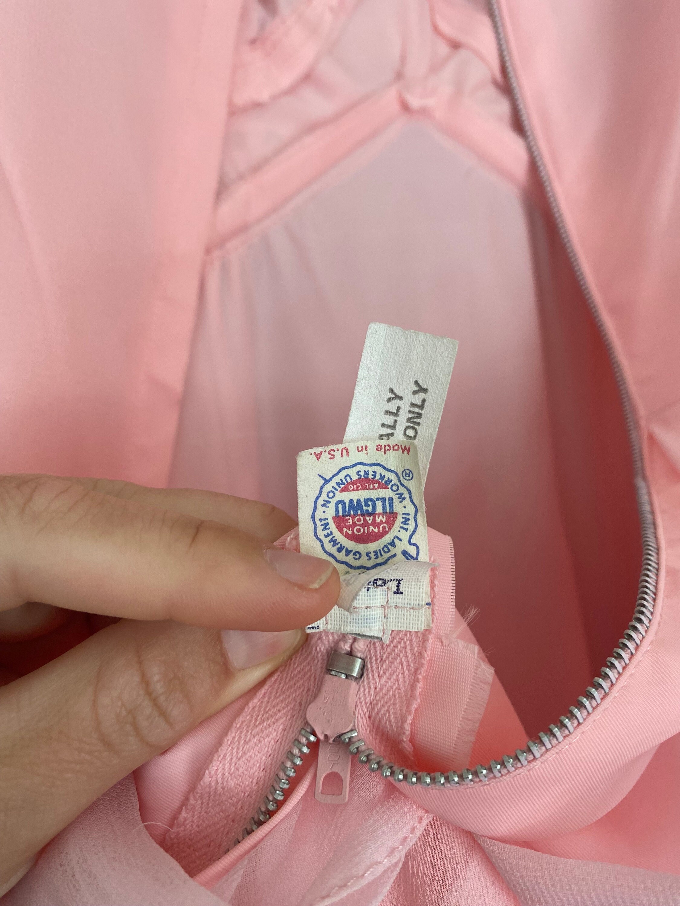 60s Pink Gown Vintage Light Pink Dress 60s Lace Pink Prom Dress Vintage ...