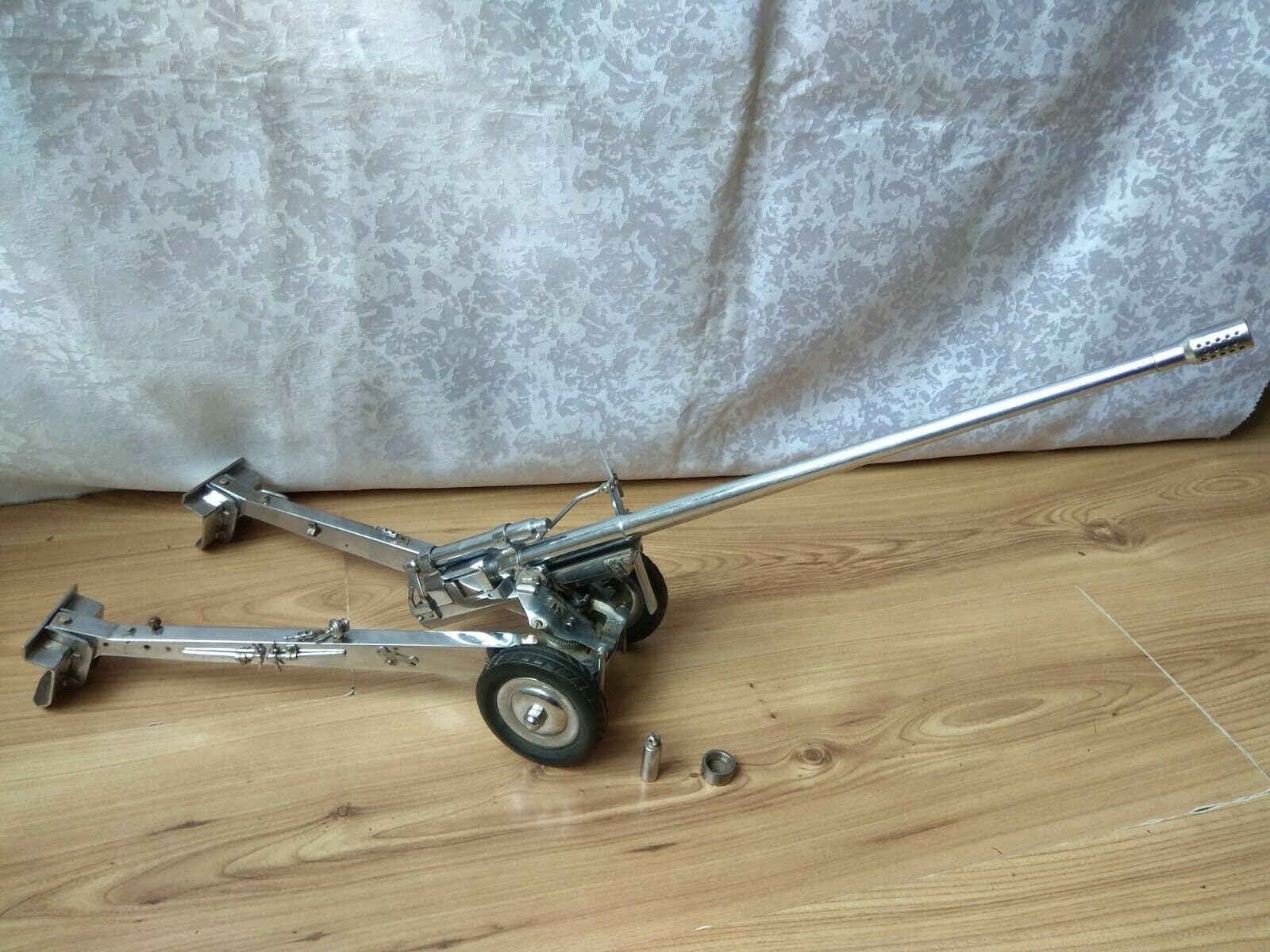Vintage old Desk Top Model Cannon Gun Hand Made RETRO Metal Militaria ...