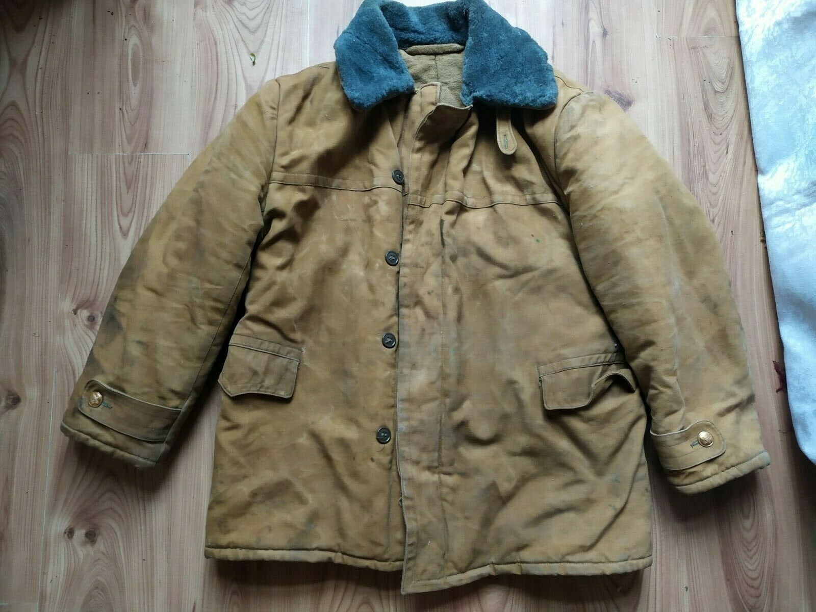 Collectibles RARE Vintage old Soviet Army Ukraine Uniform winter Jacket ...