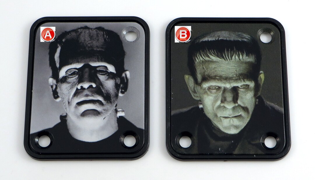 Color Frankenstein Guitar Neck Plate - Our Design or Yours Custom ...