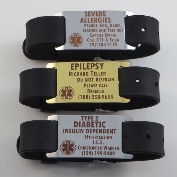 Anaphylaxis Bracelet - Etsy
