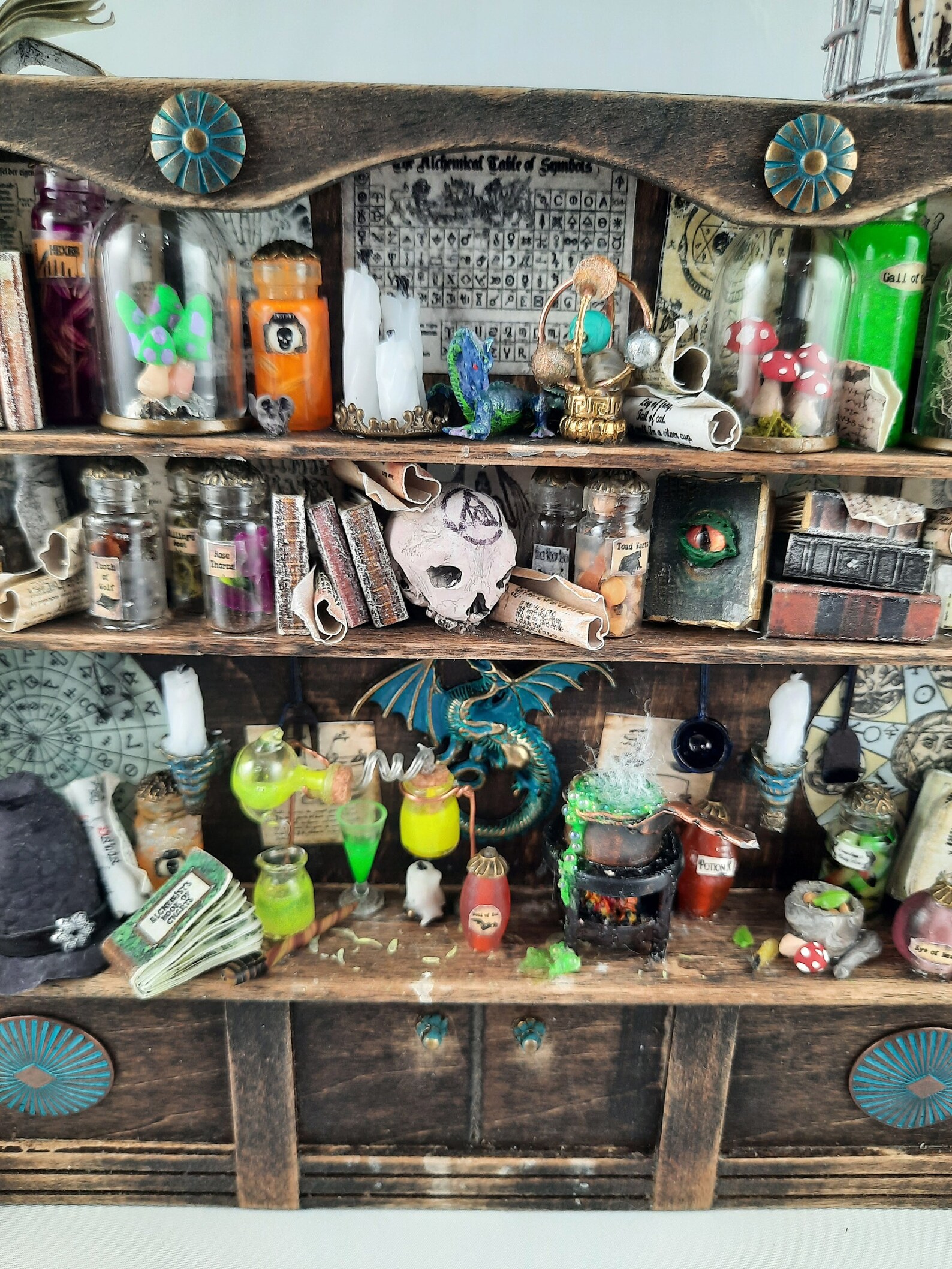 Janet's Fairy Miniatures Bookcase 50: Wizard Sorcerer - Etsy