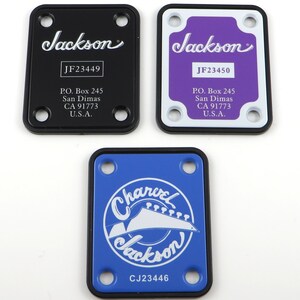 Jackson Tribute Guitar Neck Plate - Engraved or Printed in Your Choice ...