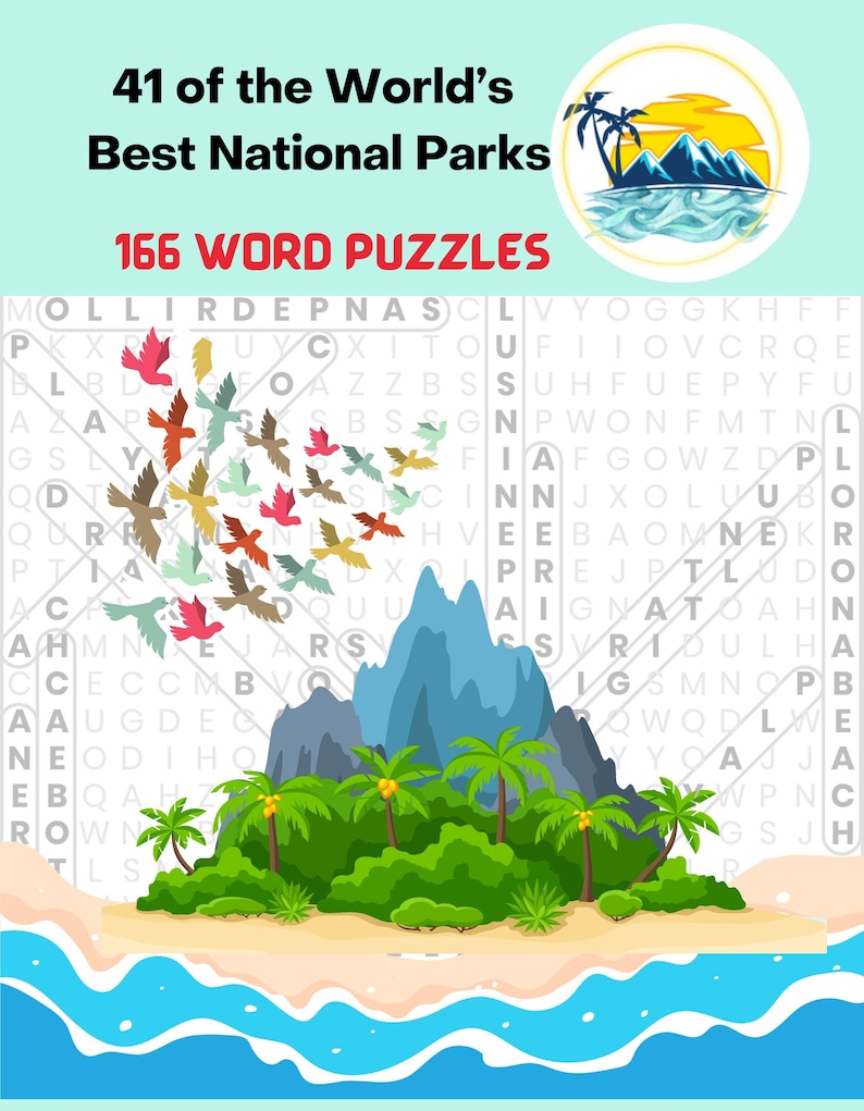 41 World's Best National Parks: 166 Puzzles With Keywords, Animals ...