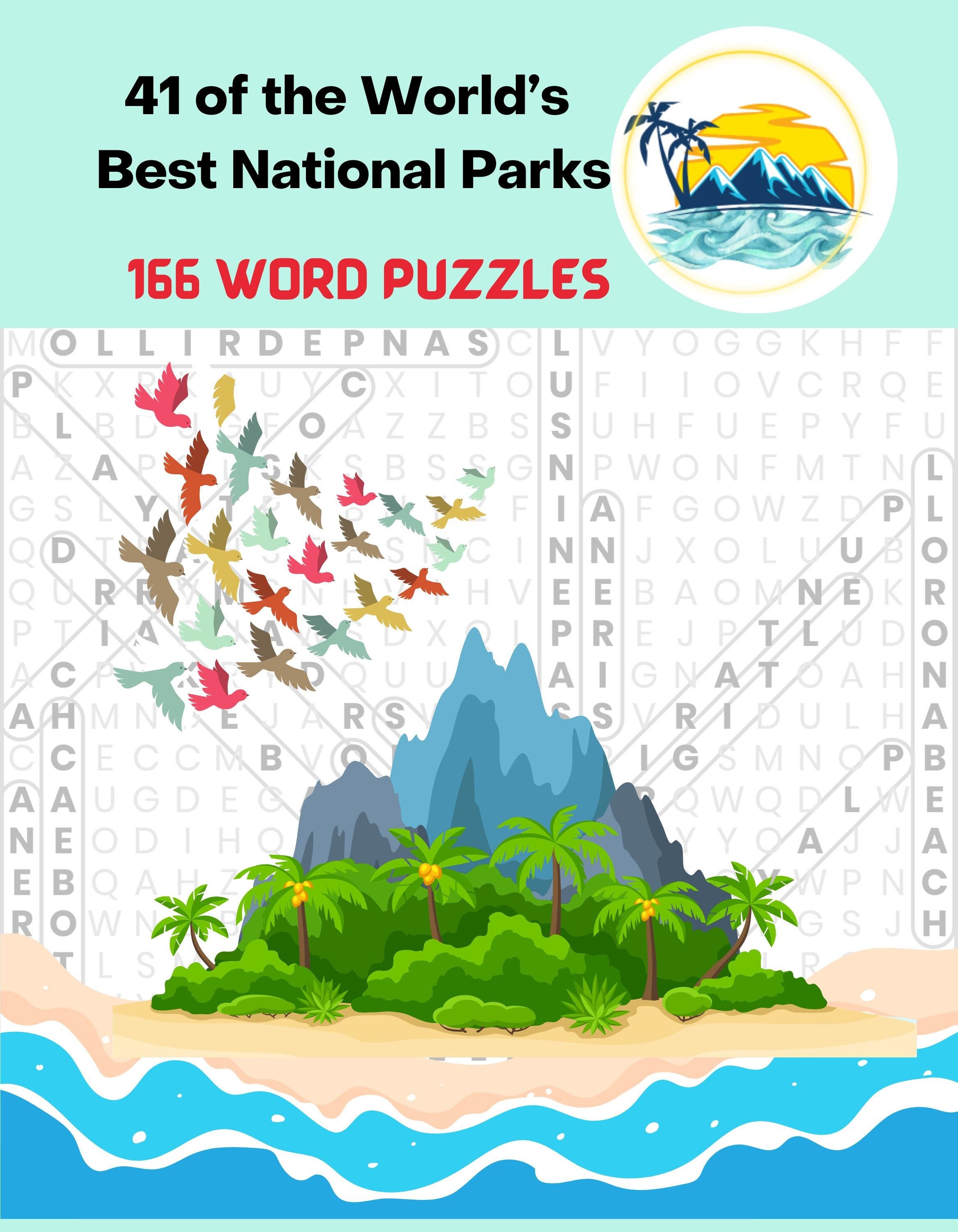 41 World's Best National Parks: 166 Puzzles With Keywords, Animals ...