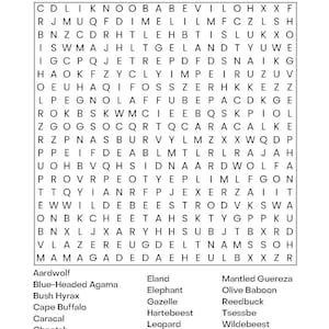 41 World's Best National Parks: 166 Puzzles With Keywords, Animals ...