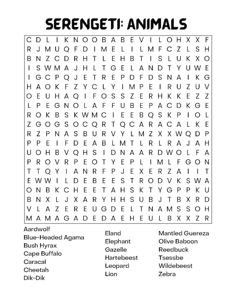 41 World's Best National Parks: 166 Puzzles With Keywords, Animals ...