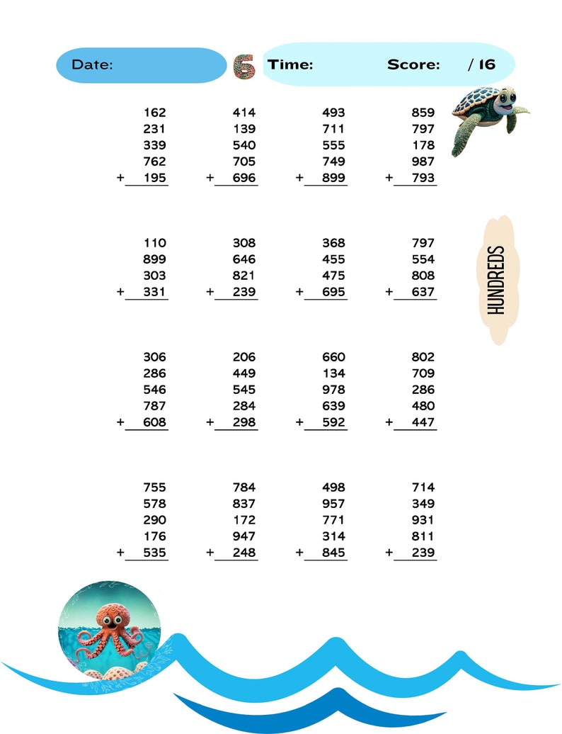 Three Digit Addition With Fun Facts and Mazes Plus Answer Key 22 Pages ...