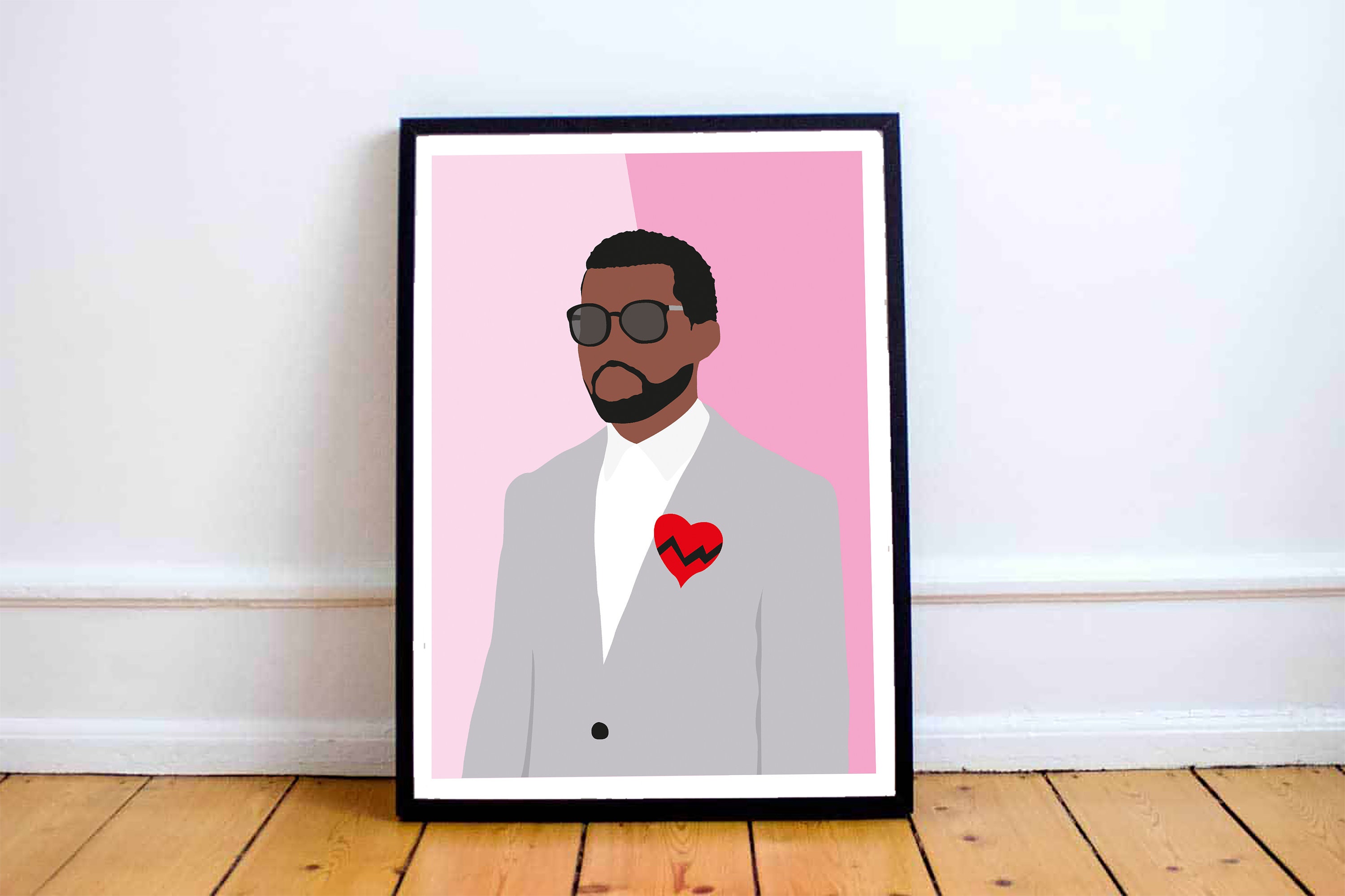 Kanye West Minimalist Print. 4 Different sizes. Printable | Etsy