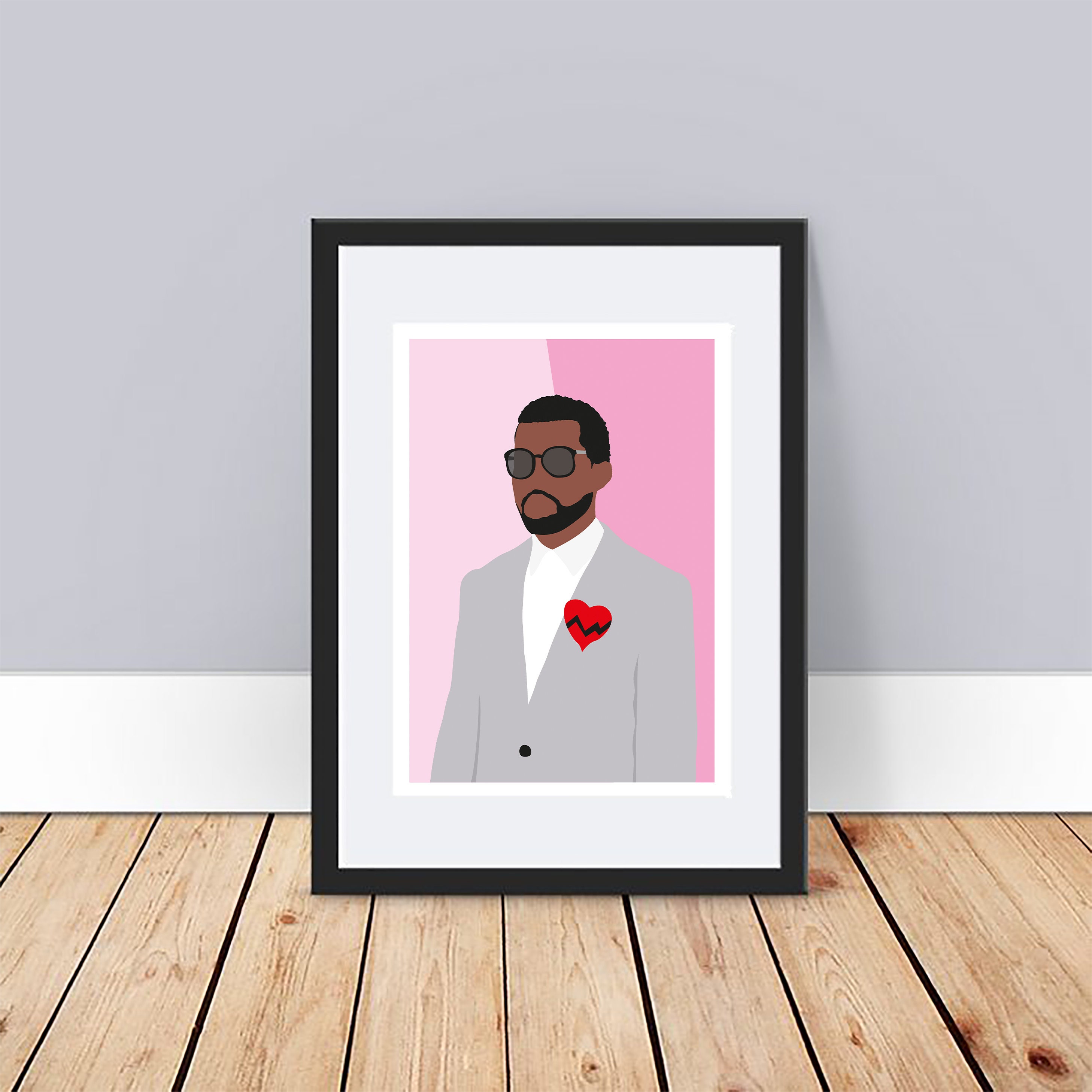 Kanye West Minimalist Print. 4 Different sizes. Printable | Etsy
