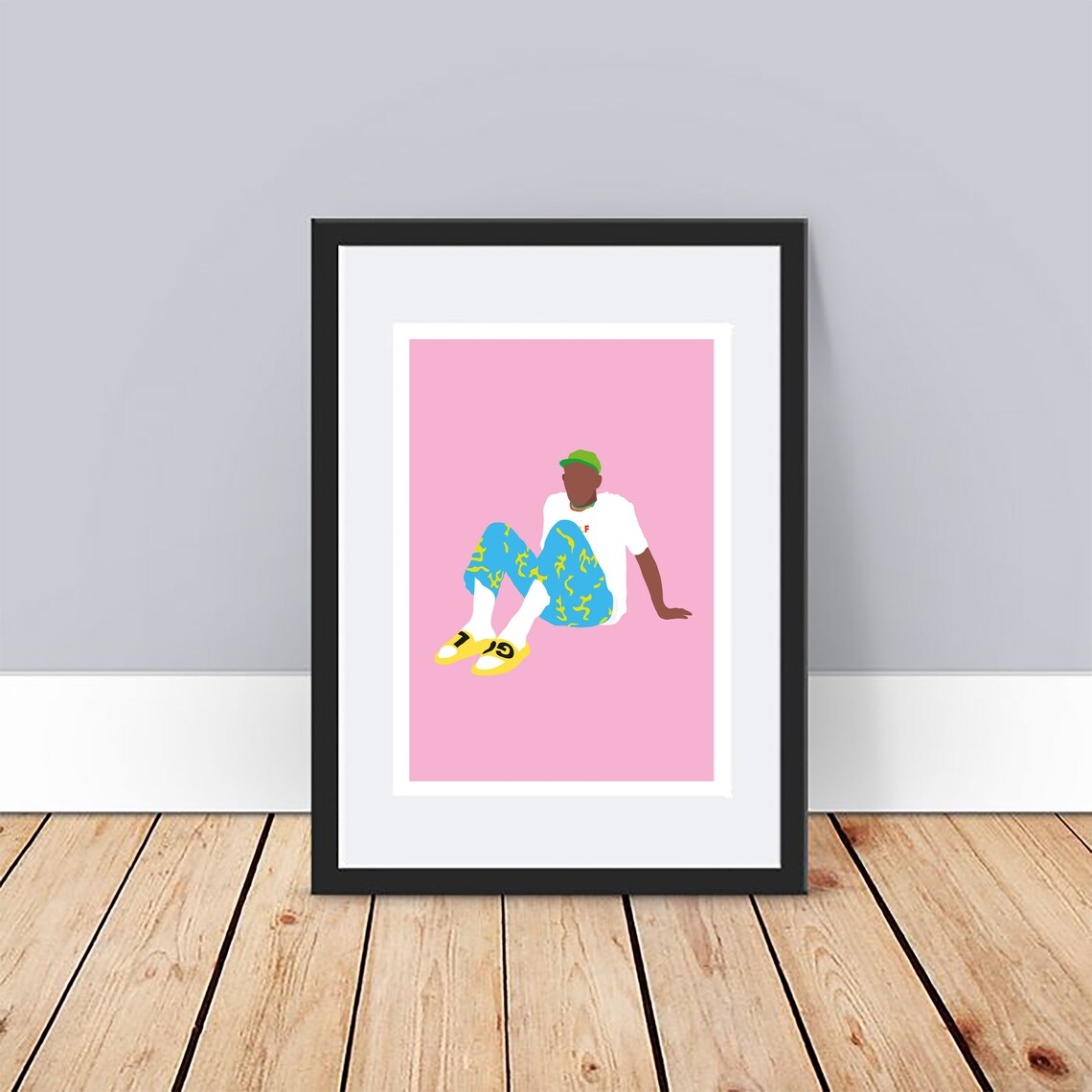 Tyler the Creator Pink Minimalist Print. 4 Different Sizes. | Etsy