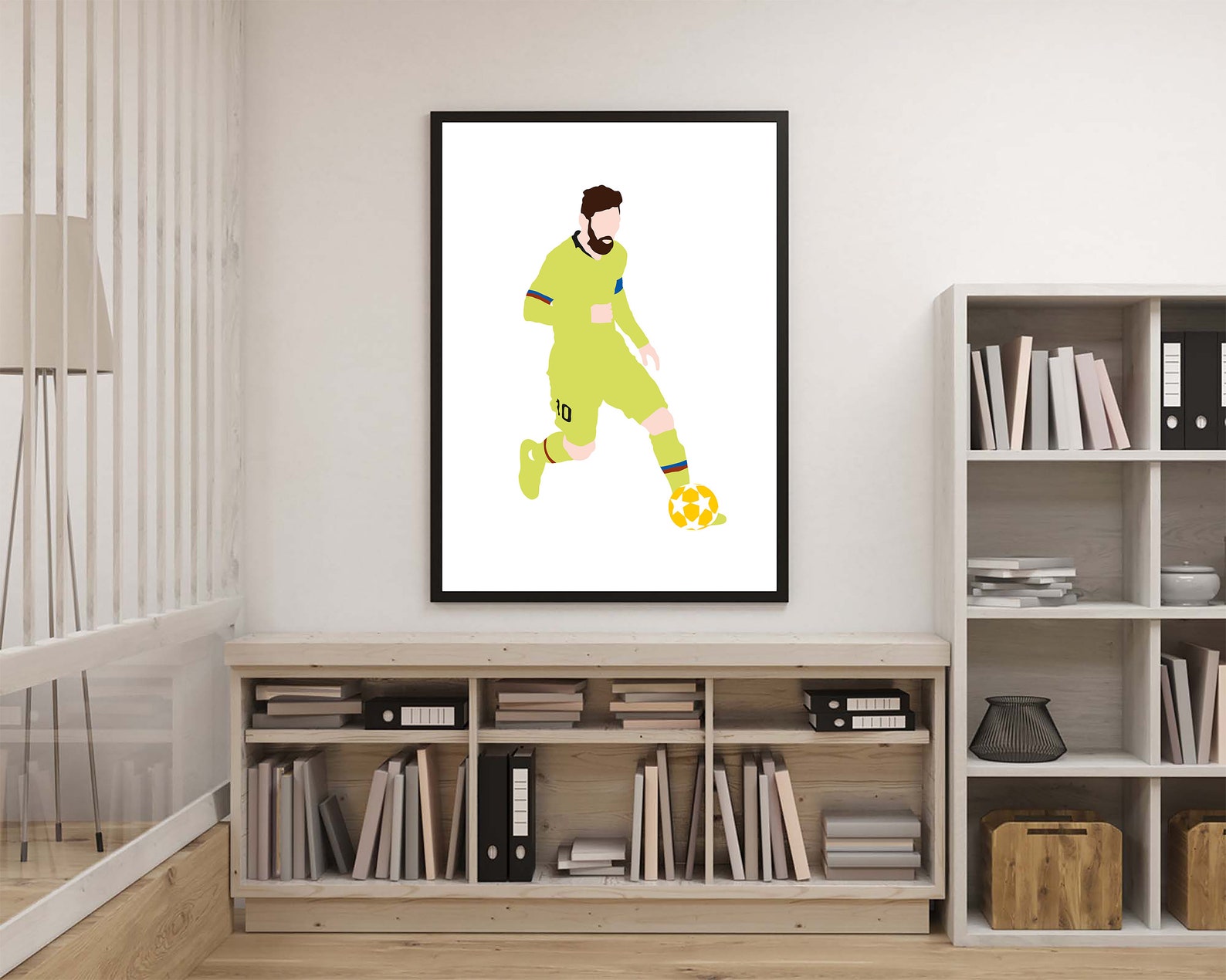 Lionel Messi Minimalist Print. 4 Different Sizes. Printable | Etsy