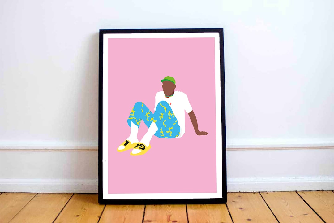 Tyler the Creator Pink Minimalist Print. 4 Different Sizes. Printable ...