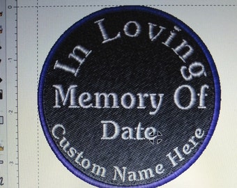 Biker Memorial Patches Customised in Memory of Any Name - Etsy