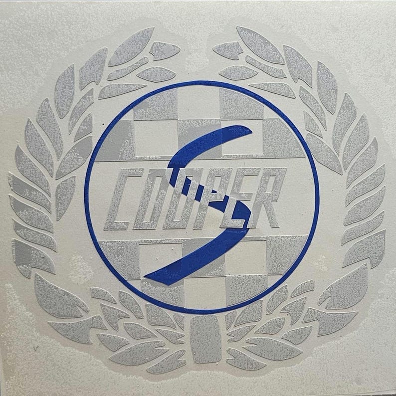 Decal Mini Cooper S Laurel, Old School With a Twist. Outdoor Decals ...