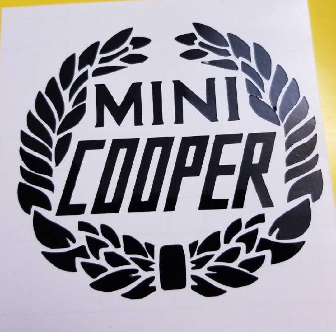 Decal Mini Cooper Austin Mini Old School Logo Window Decal. - Etsy