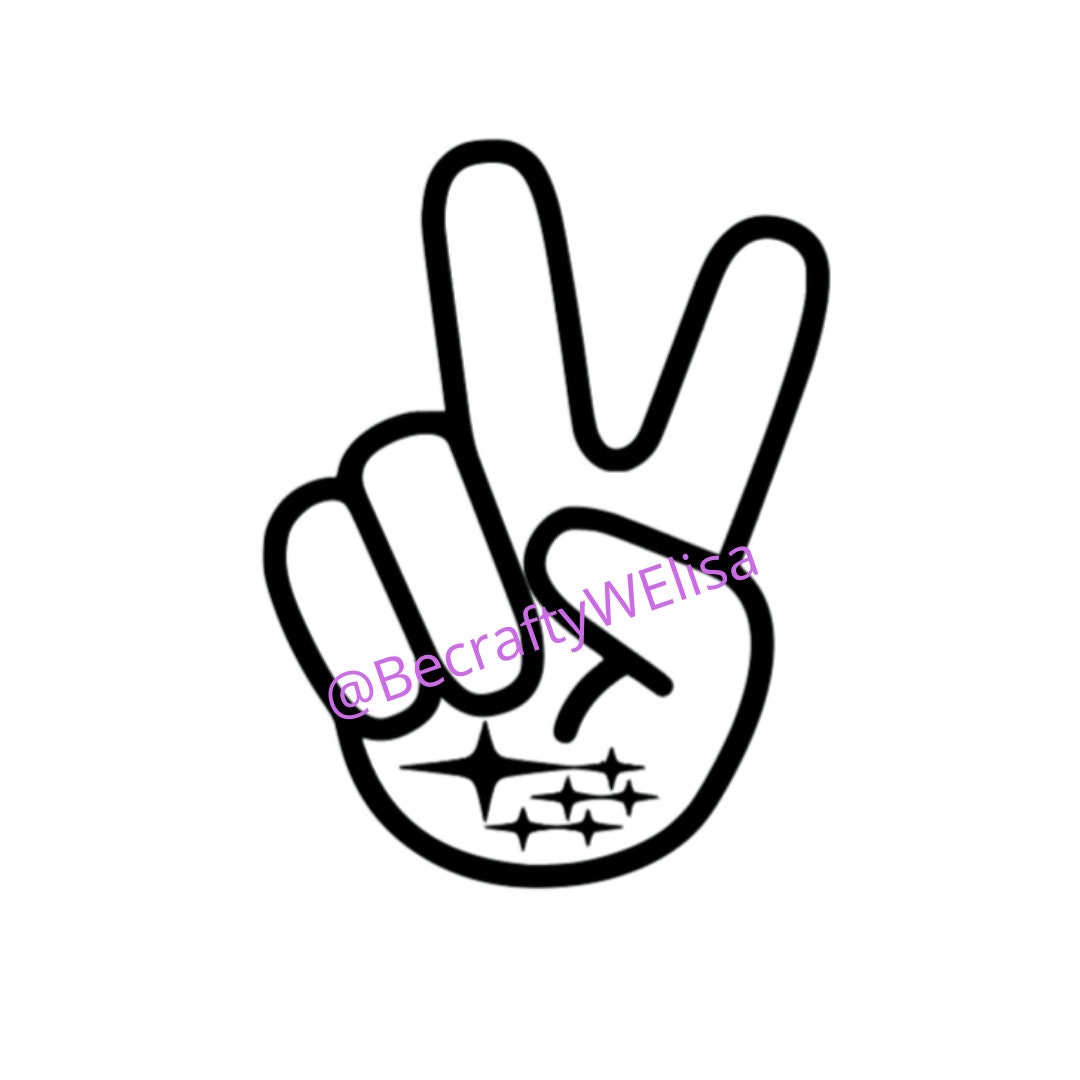 Save the Wave, Subaru. Subie, Peace Sign Decal. - Etsy