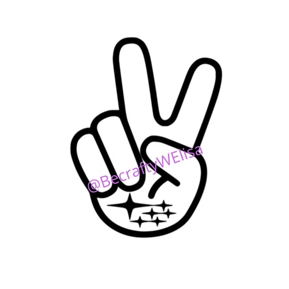 Save the Wave Subaru. Subie Peace Sign Decal. - Etsy
