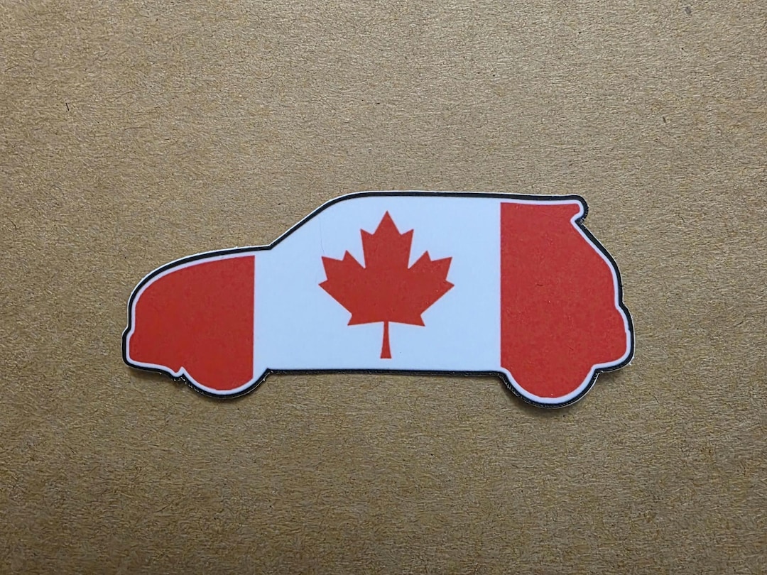 Stickers - Magnets Mini Cooper Shaped Canada UK L Flags - Etsy