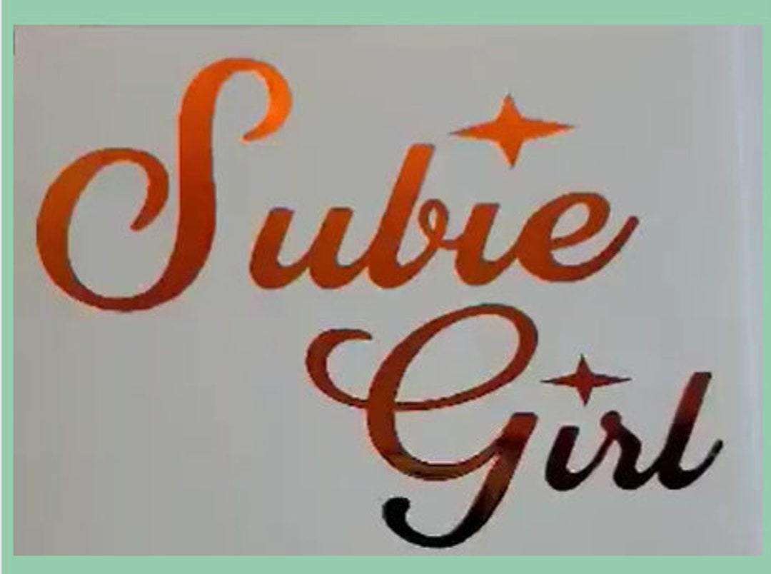 Subie Girl Holographic Decal. Perfect for the Subi Girls - Etsy