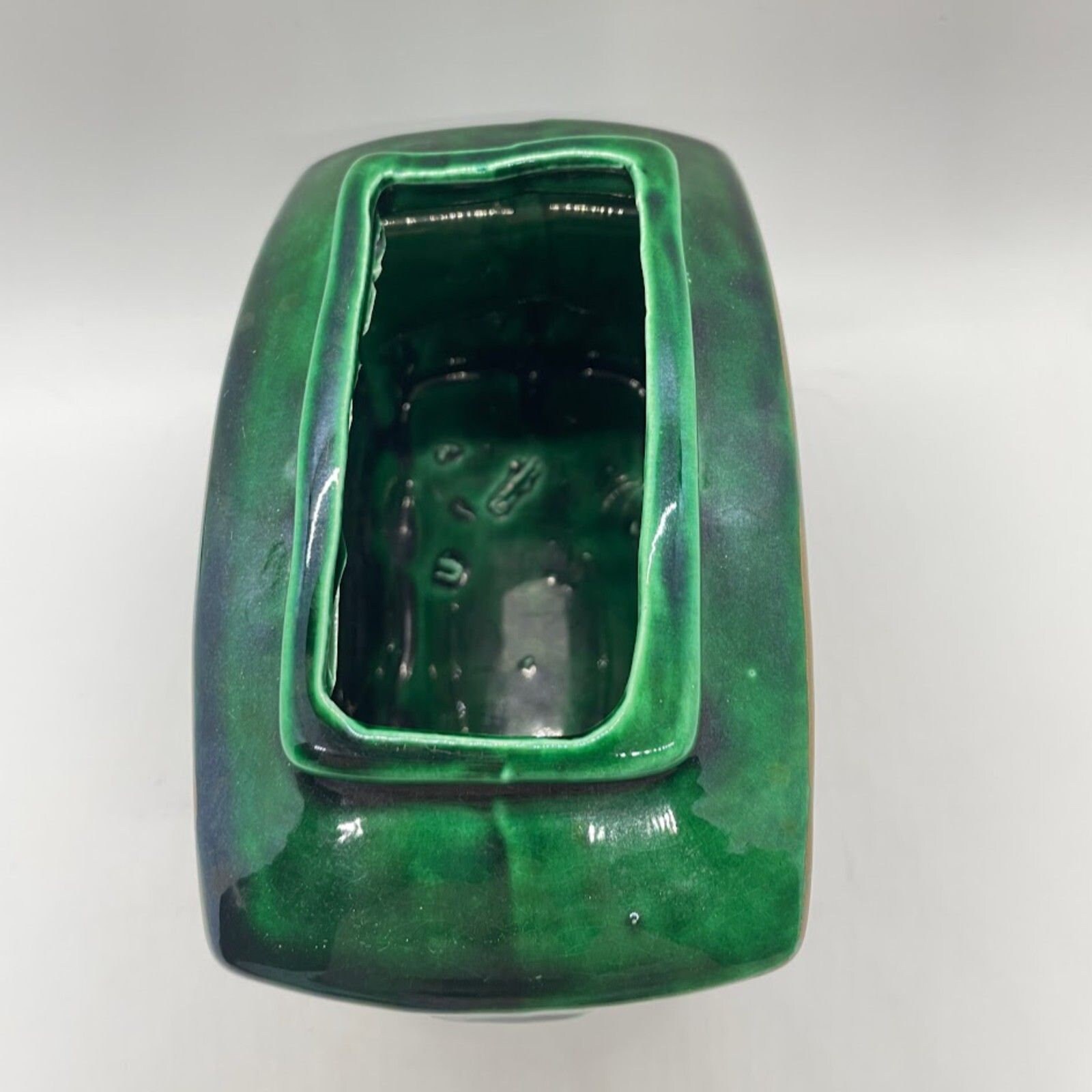 Vintage Le Bow California Pottery Emerald Green With Gold Trim ...