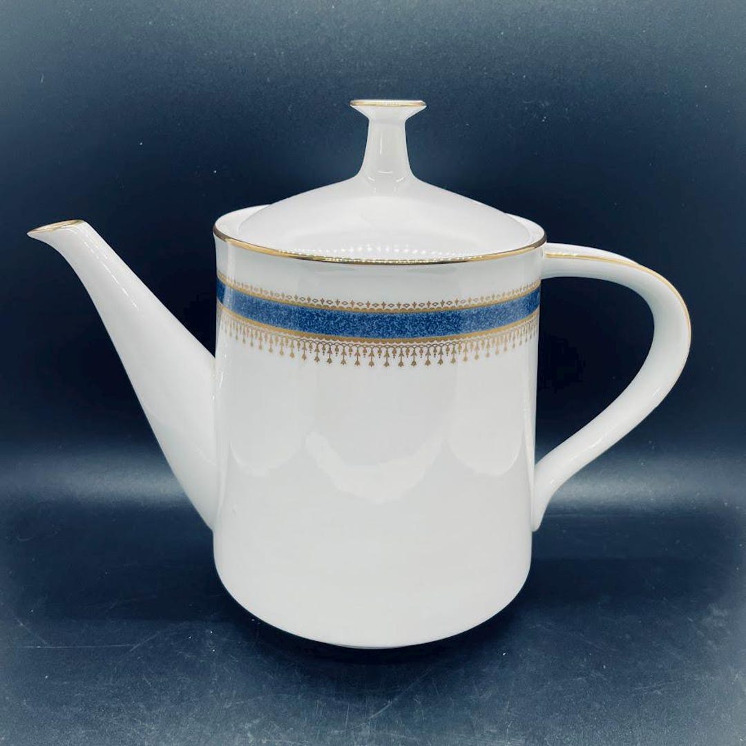 Vintage Noritake Blue Dawn Porcelain 6611 Teapot 5 Cup Fine China Japan ...