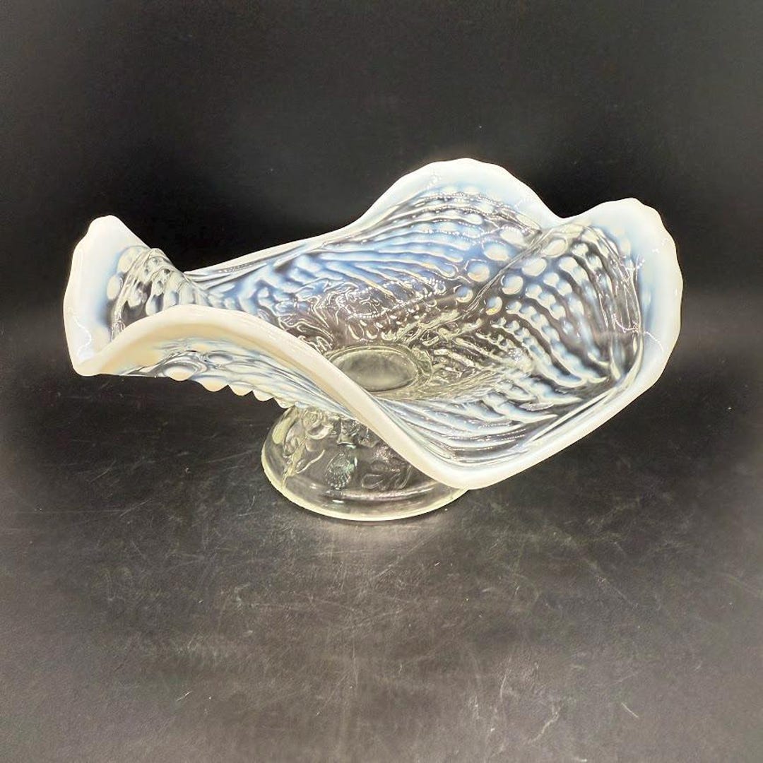 Vintage Northwood Dugan Opalescent Glass Nautilus Shell Card Receiver ...