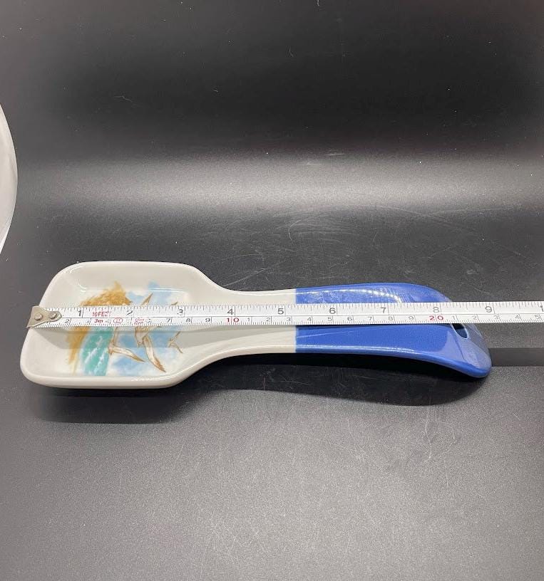 Vintage Otagiri Stoneware Seagull Spoon Rest Sea Ocean Lighthouse ...