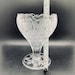 Antique Cambridge Crystal Glass Inverted Strawberry Footed Vase ...