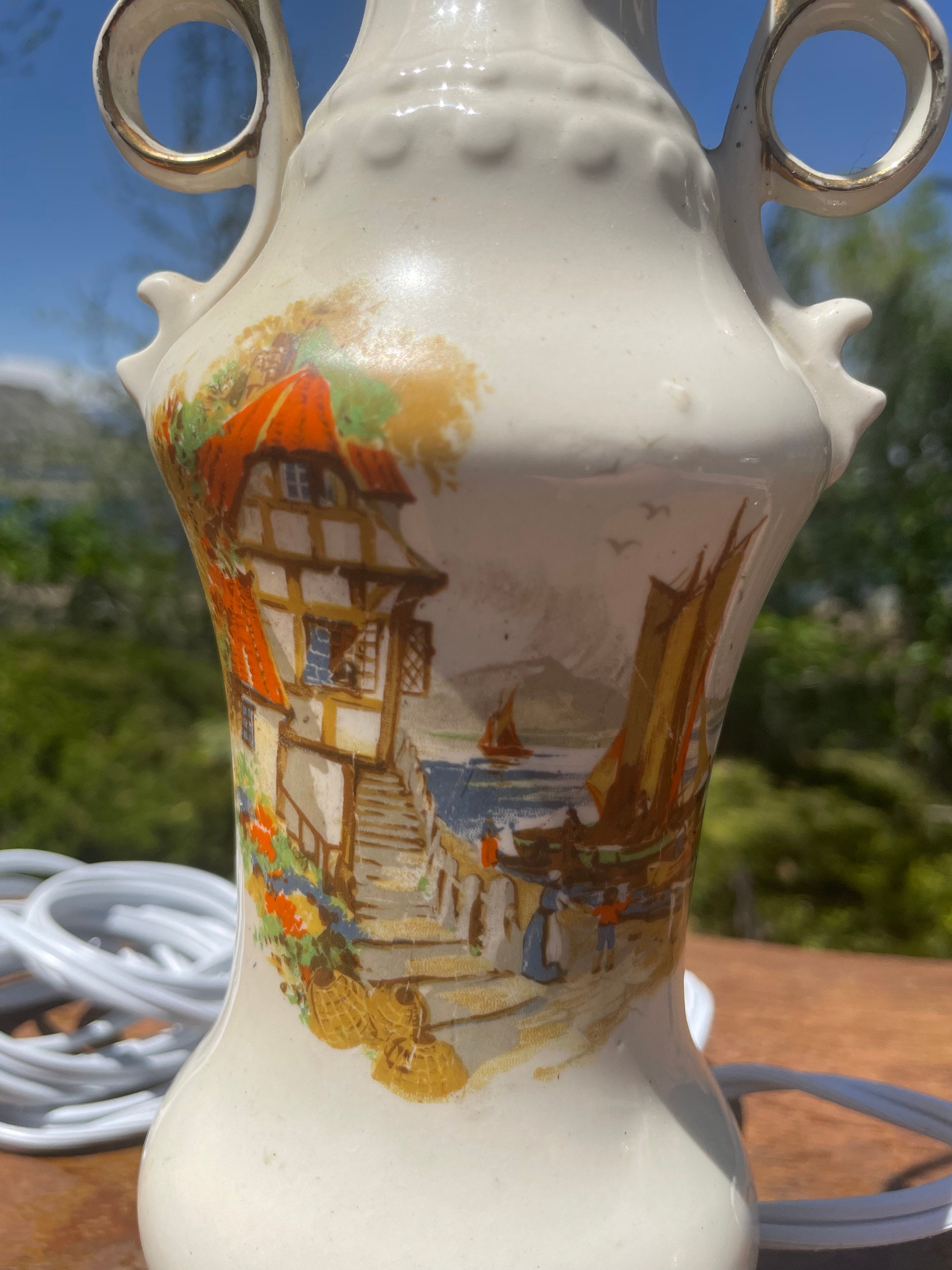 Vintage Genuine Royal Fenton Fentonware Staffordshire Seaside Village ...